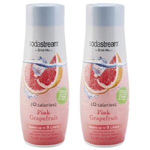 sodastream pink grapefruit zero calorie, 14.8 fl oz (pack of 2)