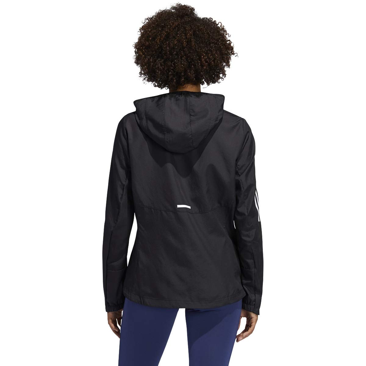 adidas Women's Own The Run Hooded Jacket, Black, Small