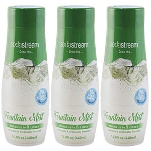 sodastream fountain mist, 440ml 3 pack, 14.8 fl oz