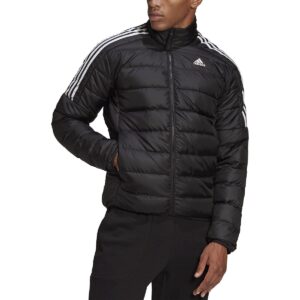 adidas male essentials down jacket, black , m