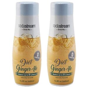 sodastream diet ginger ale, 440ml 2 pack, 14.8 fl oz