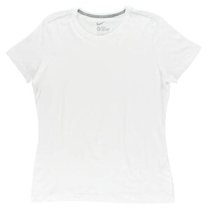 nike slim fit tee womens knits & tees size m, color: white