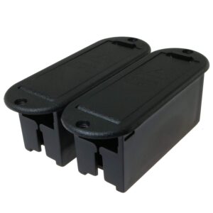 e-outstanding 9v battery box 2pcs black musical accessories 9v battery case holder for active guitar bass pickup