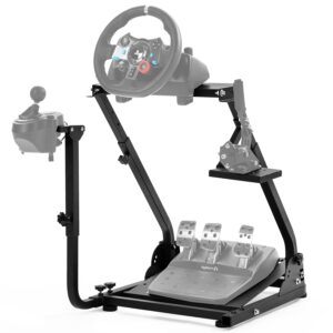 marada g920 racing steering wheel stand adjustable driving simulator cockpit fit for thrustmaster t300rs,t500rs,logitech g929, 923 wheel & pedals & handbrake purchase separately