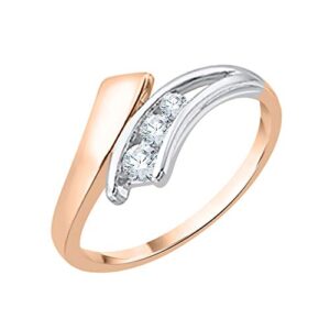 katarina diamond fashion ring in 14k two tone gold (1/6 cttw, g-h, i2-i3) (size-5.5)