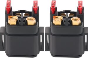 starter solenoid relay for yamaha ，atv starter solenoid for yfm 350 400 450 660 - raptor grizzly kodiak wolverine big bear -for yamaha 2003 2004 2005 2006 2007 2008 (2 pack) by lucky seven