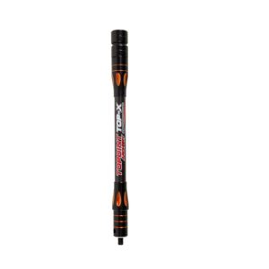 SHARROW Archery Bow Stabilizer Rod 10" 12" 15" Side Bar Balance Bar Side Rod Damping Rods Extension Pole Shock Absorber for Compound Bow Recurve Bow (Orange, 12inch)