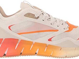 Reebok Women's Zig Kinetica Horizon Cross Trainer, Alabaster/Utility Beige/Carotene, 8