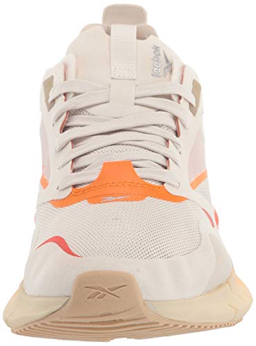 Reebok Women's Zig Kinetica Horizon Cross Trainer, Alabaster/Utility Beige/Carotene, 8