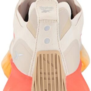 Reebok Women's Zig Kinetica Horizon Cross Trainer, Alabaster/Utility Beige/Carotene, 8