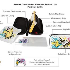 PowerA Stealth Case Kit for Nintendo Switch Lite - Pokemon Battle - Nintendo Switch