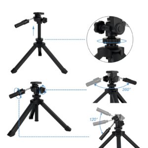 SVBONY SV146 Tabletop Tripod, Spotting Scope Tripod, Adjustable Portable Tripod for Spotting Scope Binoculars Monoculars DSLR Cameras