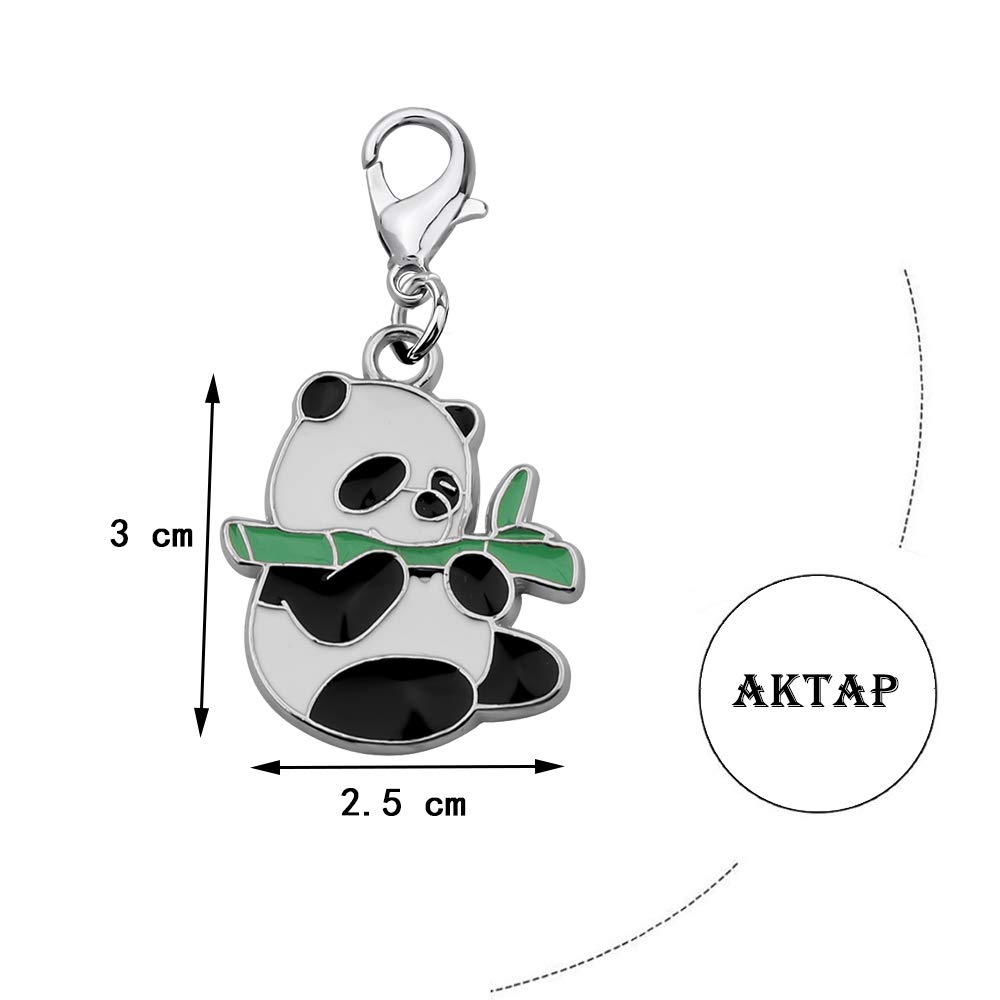 AKTAP Panda Necklace Panda Lover Gifts Infinity Y Necklace Cute Animal Panda Bear Jewelry for Mother's Day Birthday Gift BFF Jewelry