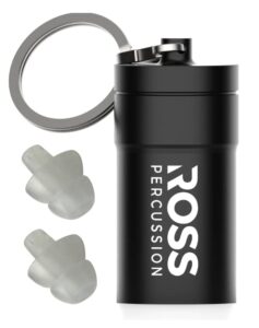 ross percussion high fidelity drummer ear plugs - noise reduction 19db