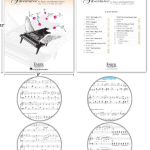 Piano Adventures Level 2B Learning Set By Nancy Faber - Lesson, Theory, Performance, Technique & Artistry Books & Juliet Music Piano Keys 88/61/54/49 Full Set Removable Sticker