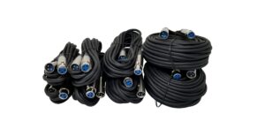 your cable store xlr mic cable kit two 10 foot, two 15 foot, two 25 foot and two 50 foot xlr patch cables