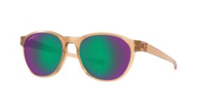 oakley men's oo9126 reedmace round sunglasses, matte sepia/prizm jade polarized, 54 mm