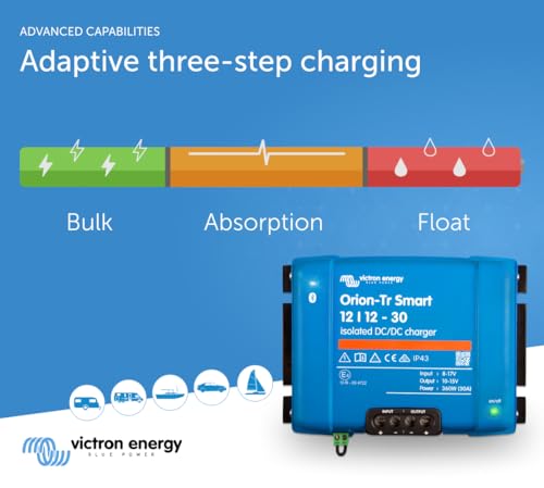 Victron Energy Orion-Tr Smart 12/12-Volt 30 amp 360-Watt DC-DC Charger Isolated (Bluetooth)