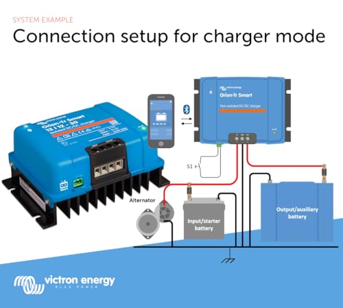 Victron Energy Orion-Tr Smart 12/12-Volt 30 amp 360-Watt DC-DC Charger Isolated (Bluetooth)