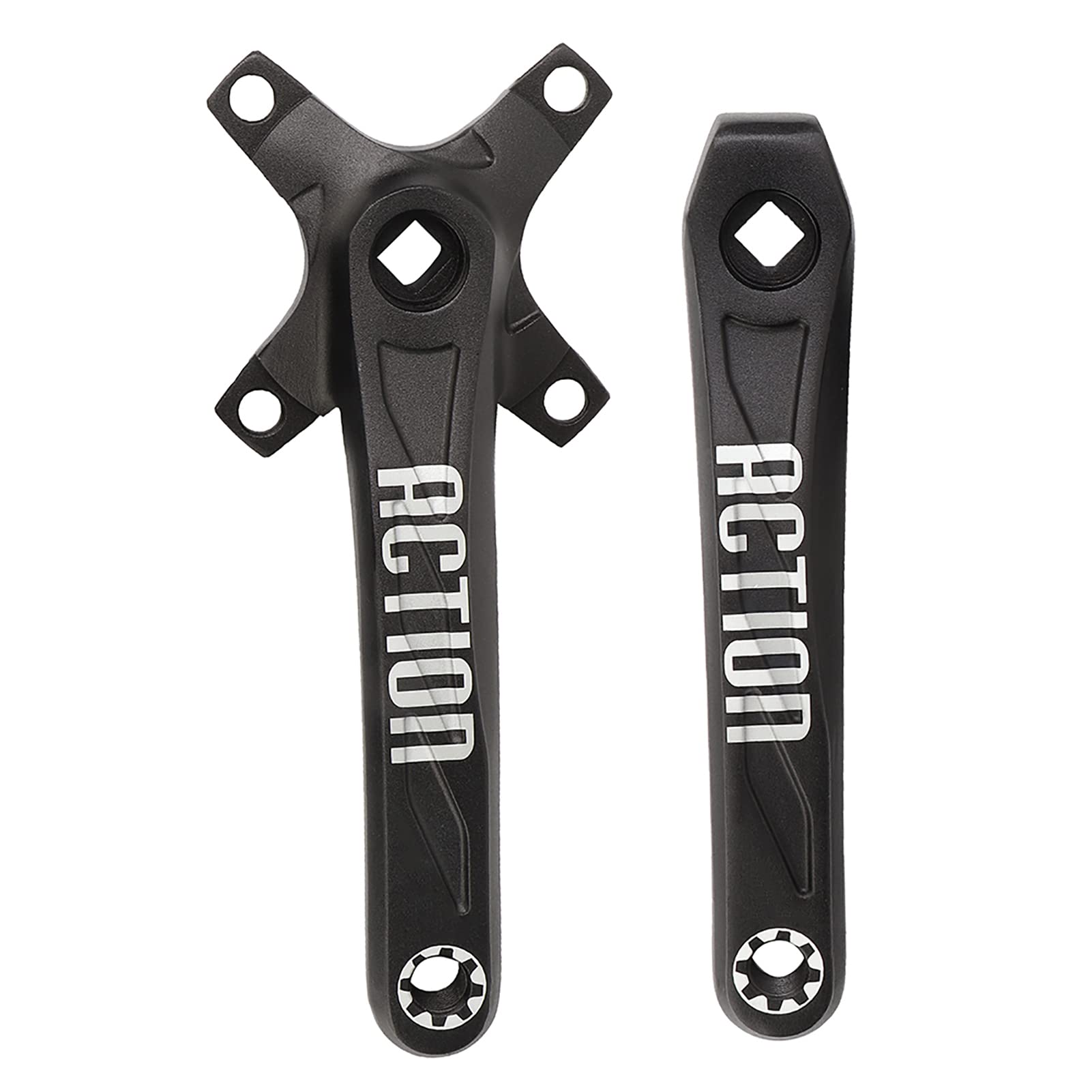 Keenso 2pcs Bike Crank Arm Aluminium Alloy Left and Right Crank 170mm Lightweight Mountain Bike Crank