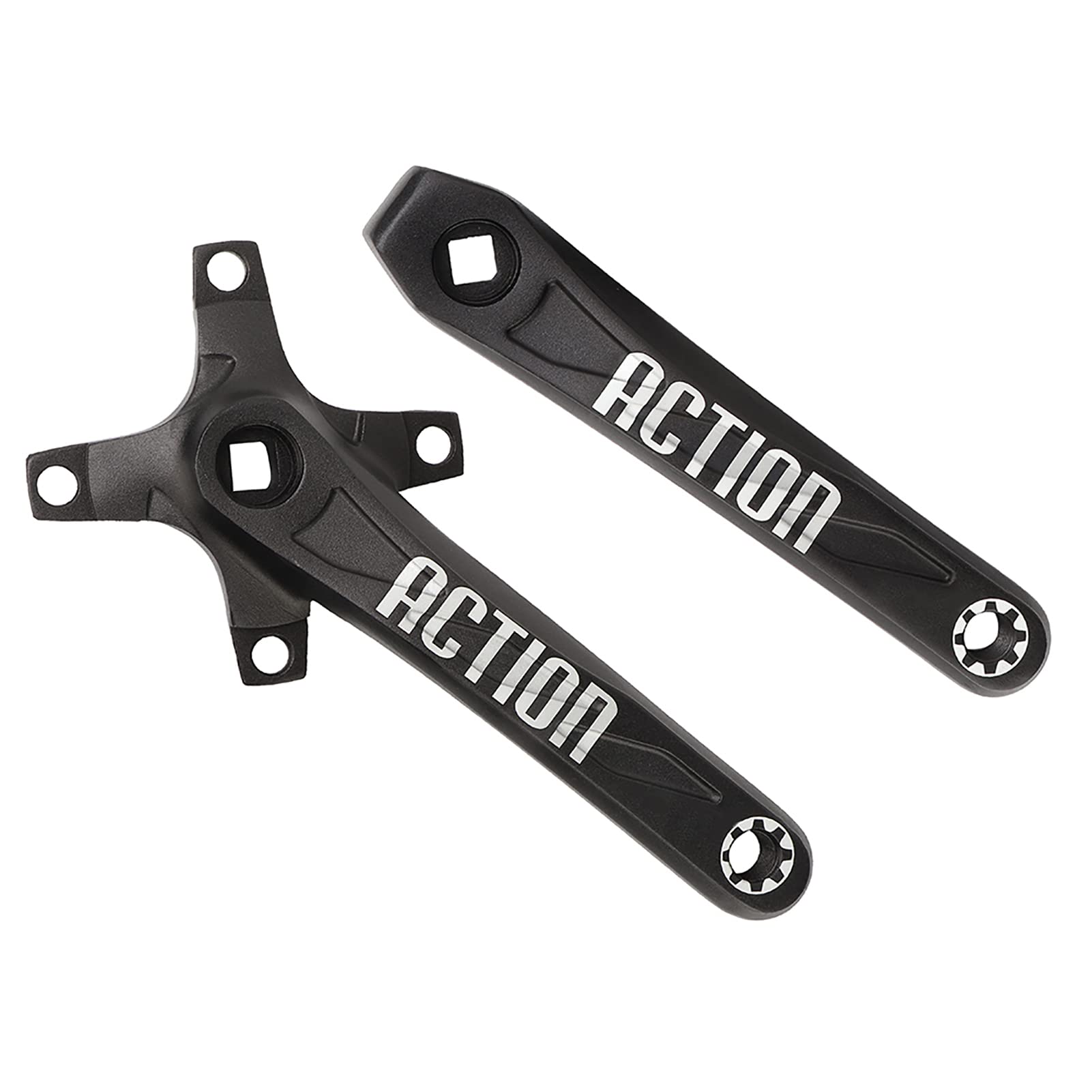 Keenso 2pcs Bike Crank Arm Aluminium Alloy Left and Right Crank 170mm Lightweight Mountain Bike Crank