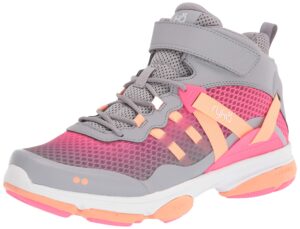 ryka womens devotion xt mid training shoe, sleet, 6.5 us