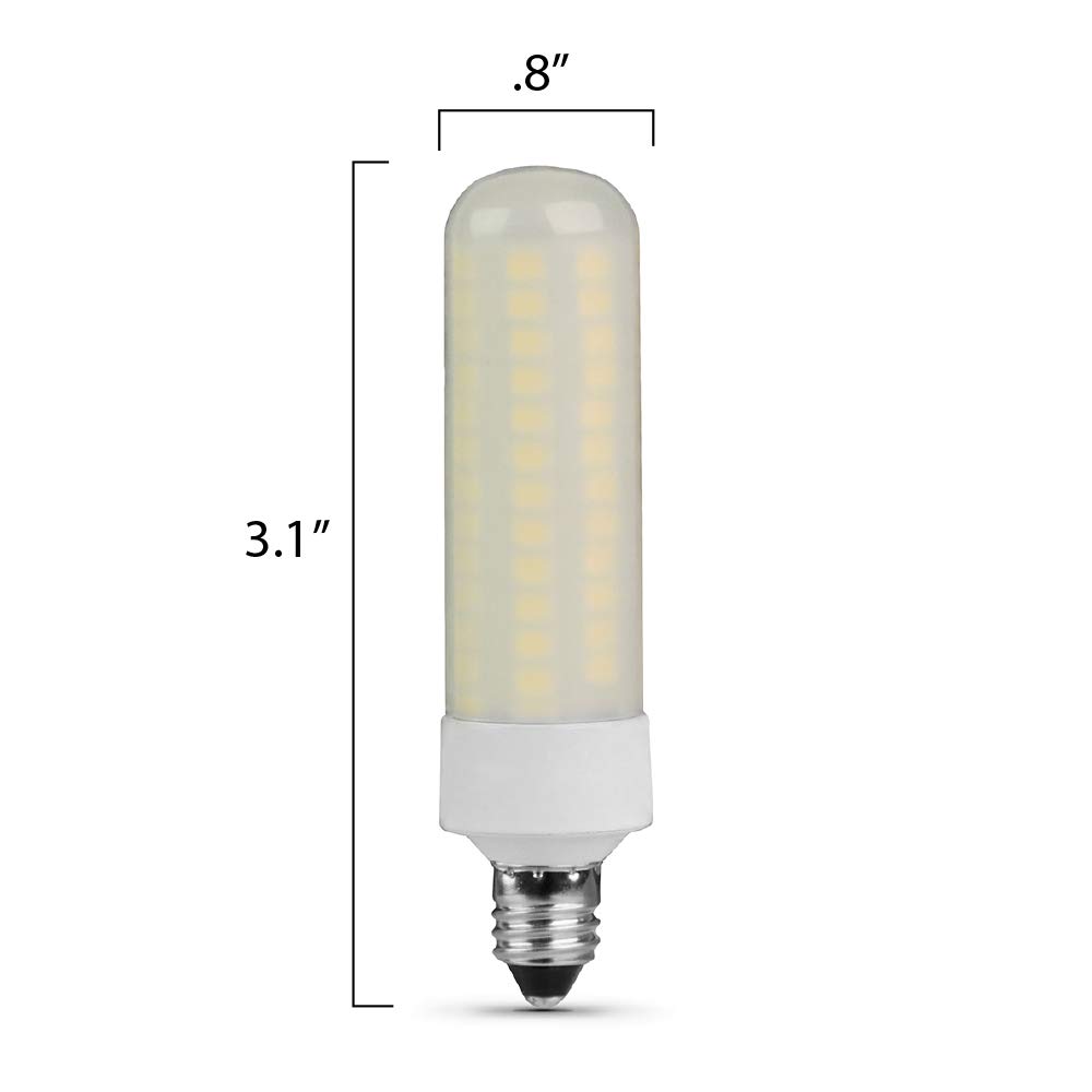 Feit Electric Specialty 6.5 Watts LED Light Bulb with 75-Watt Equivalent, Dimmable T4 Bulb, 750 Lumens, 9 Yrs. Leftime, 5000K Daylight, Pack of 1 - BP75MC/850/LED