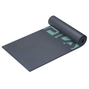 fila accessories exercise mat - thick yoga mat for fitness & floor gym workouts | includes carrier strap, 72" l x 24" w x 10mm, spring green (classic)