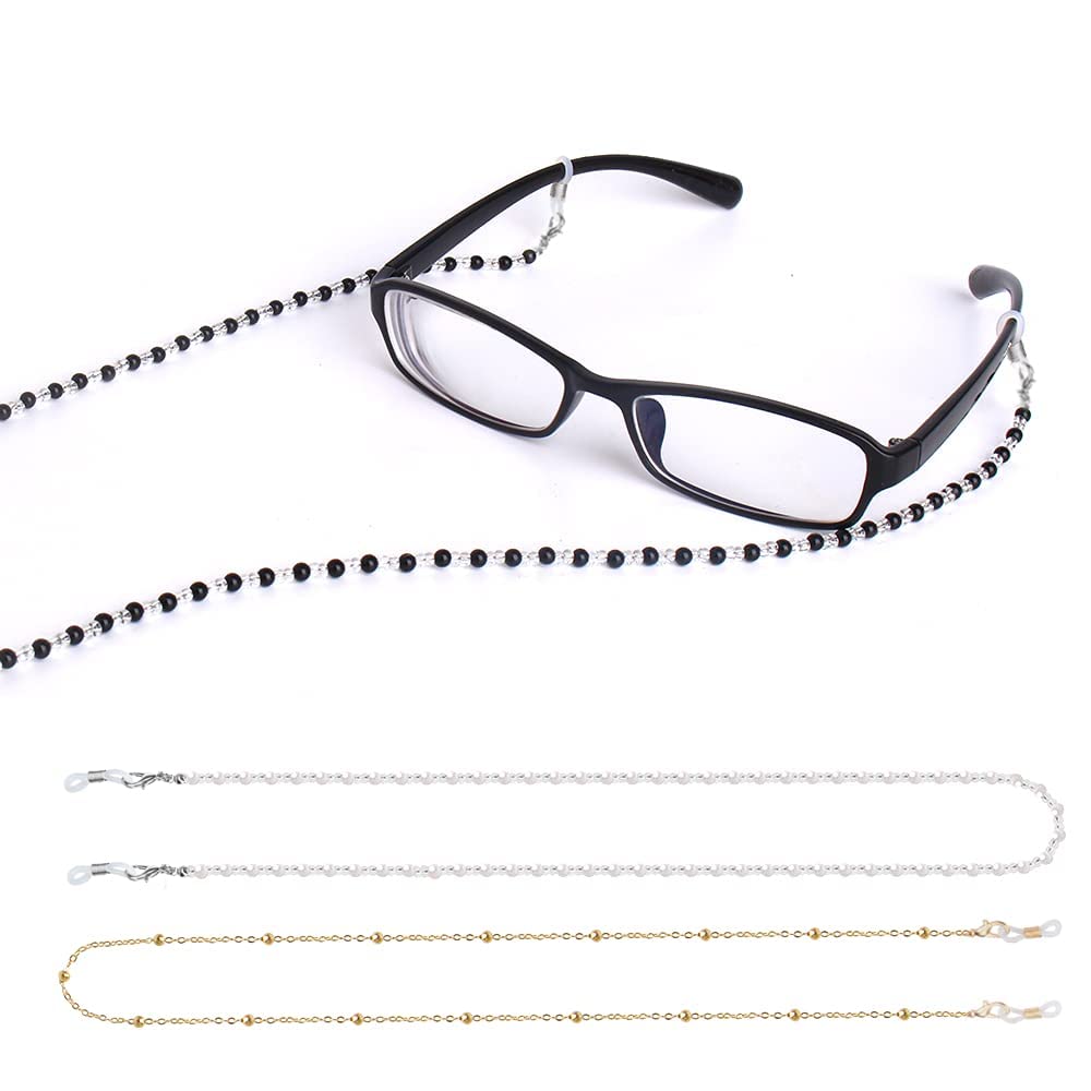 ONESING 4 Pcs Eyeglass Chains for Women Eyeglasses String Holder Glasses Strap Eyewear Chain Glasses Cord Lanyard Gift