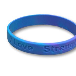 25 Suicide Teal and Purple Silicone Awareness Bracelets - Medical Grade Silicone - Latex and Toxin Free (25 Bracelets)