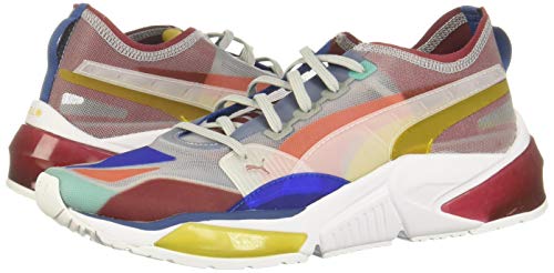 PUMA Mens LQDCELL Optic Sheer High Rise Rubarb-Sulfur Sneaker - 10