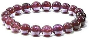 100% natural red garnet star light gemstone crystal round beads women men bracelet 7-12mm aaaa (7)