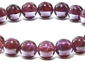 100% Natural Red Garnet Star Light Gemstone Crystal Round Beads Women Men Bracelet 7-12mm AAAA (7)