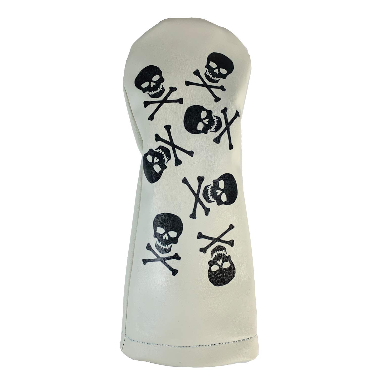 Dancing Skull and Bones Sunfish Leather Driver Golf Club Headcover