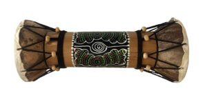 jive djembe drum bongo congo wooden african hand drum goat skin double sided - size 12"- professional sound (multi - 12")