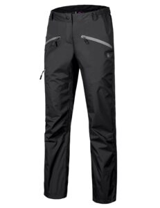 little donkey andy women's lightweight waterproof rain pants breathable hiking pants for outdoor fishing black xs