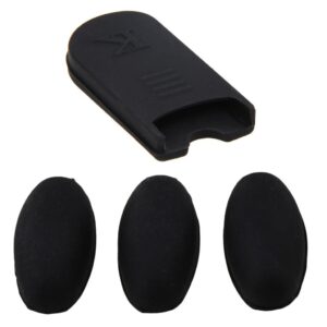 1 set saxophone black silicone thumb rest cushions palm key risers pads finger protector suit for alto tenor soprano saxophone accessories