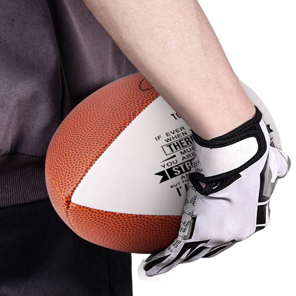 KWOOD Custom Personalized Football，Engraved Leather Indoor/Outdoor Football with Pump & Carrying Bag,Best Gift for Son Anniversary Birthday Graduation from Dad