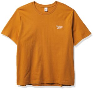 reebok split v tee, rich ochre, xl