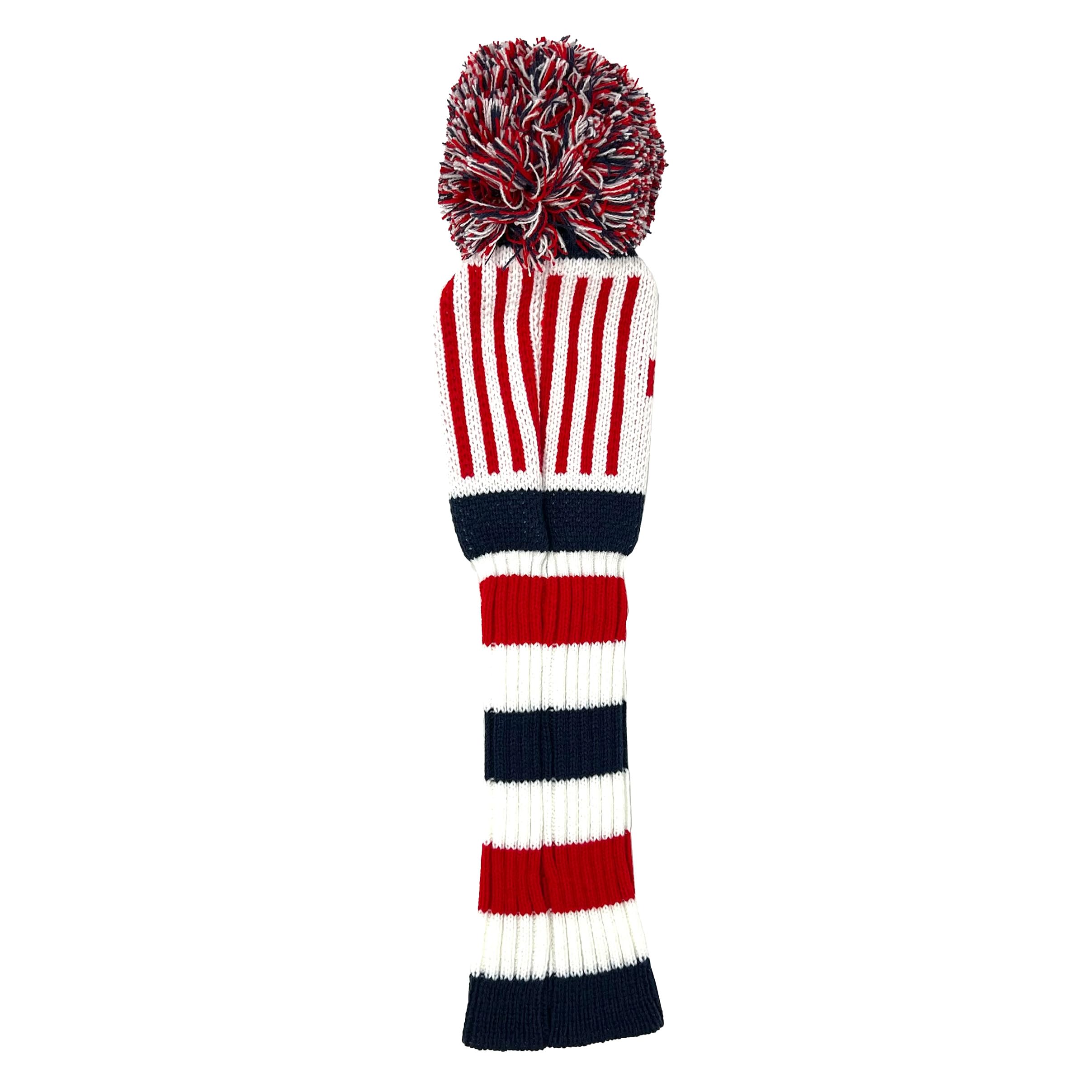 American Flag Patriotic Golf Headcover - USA Flag Novelty Golf Headcover - US National Anthem Stars and Stripes Golf Star Spangled Banner July 4th Patriot Knit Head Cover - Fits 460cc Drivers