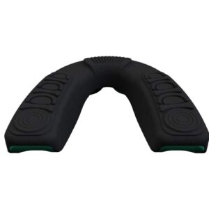 COOLLO SPORTS Boil and Bite Mouth Guard (Youth & Adult) DA Custom Fit Sport Mouthpiece for Football, Hockey, Rugby, Lacrosse, Boxing, MMA (Free Case Included!) (Mint Green & Black, Ages 10 & below)