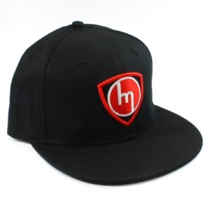 old school m rotor - baseball cap - flat brim hat (red) rotary engine wankel fans!