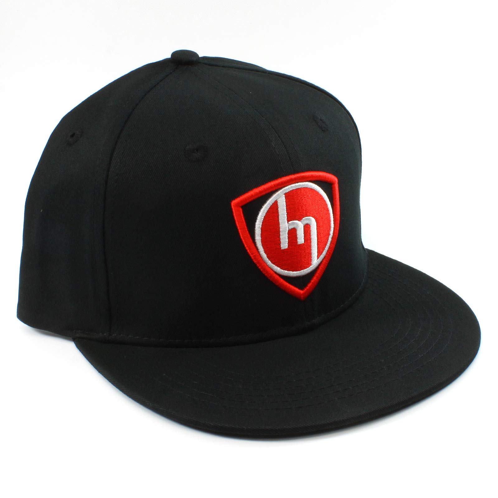 Old School M Rotor - Baseball Cap - Flat Brim Hat (Red) Rotary Engine Wankel Fans!