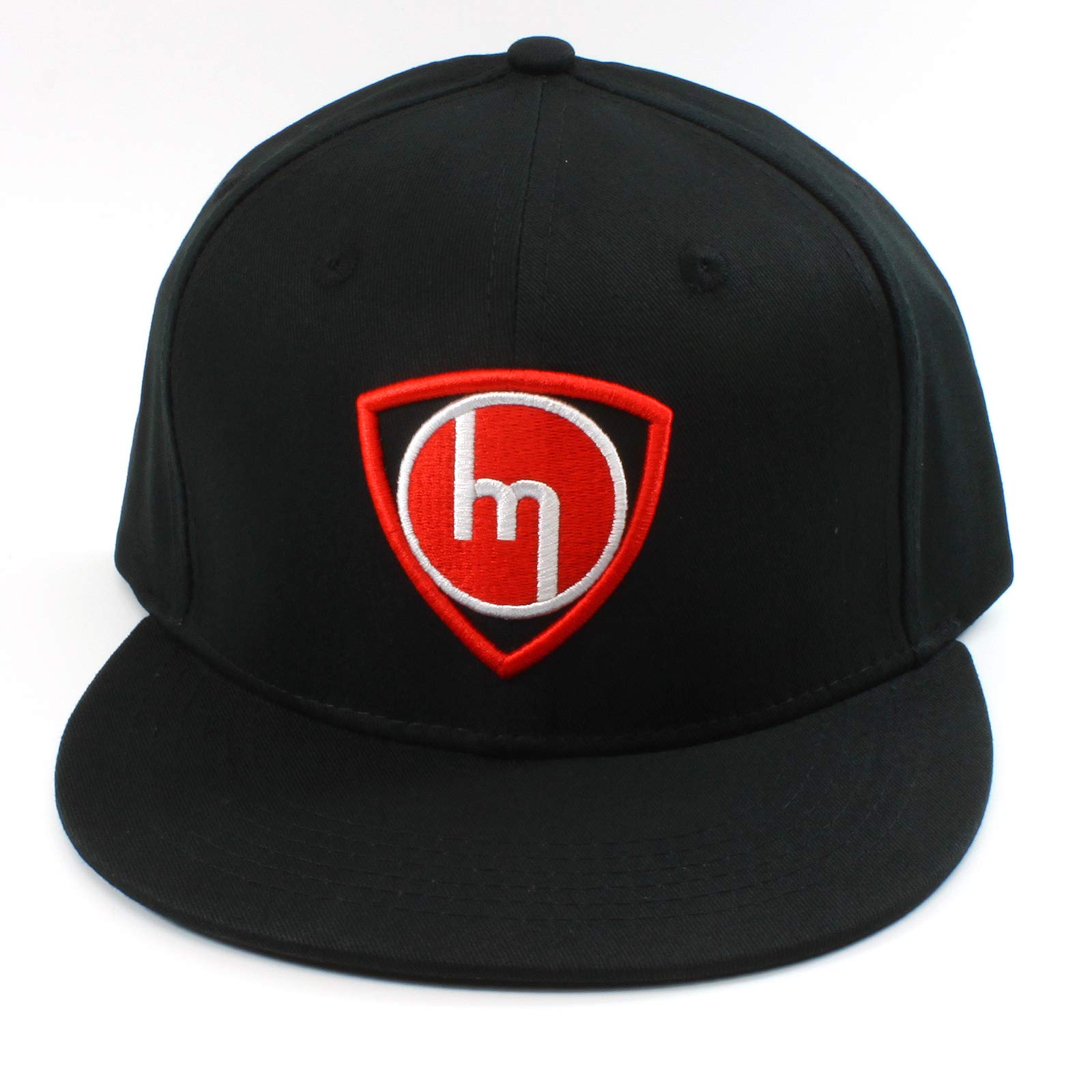 Old School M Rotor - Baseball Cap - Flat Brim Hat (Red) Rotary Engine Wankel Fans!