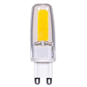 satco s29548 g9 bulb in light finish, clear