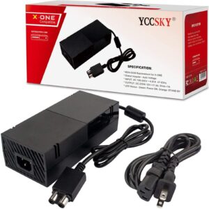 yccsky power supply brick for xbox one [ 2023 latest upgrade version] power supply brick cord for xbox low noise 100v-240v ac adapter power supply charger replacement for xbox one