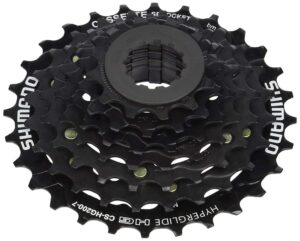 jksports shima tourney cs-hg200 7 speed cassette, 12-28t, black