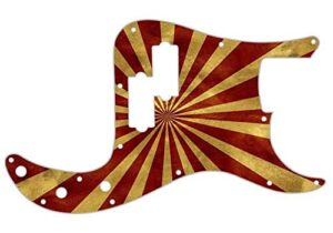 custom graphical pickguard to fit fender p bass precision bass big top peak