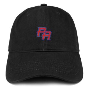 trendy apparel shop puerto rico pr small embroidered soft crown 100% brushed cotton cap - black