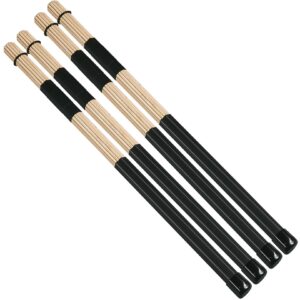 jazz drum sticks drumsticks bamboo punk drum sticks for jazz folk music (black)